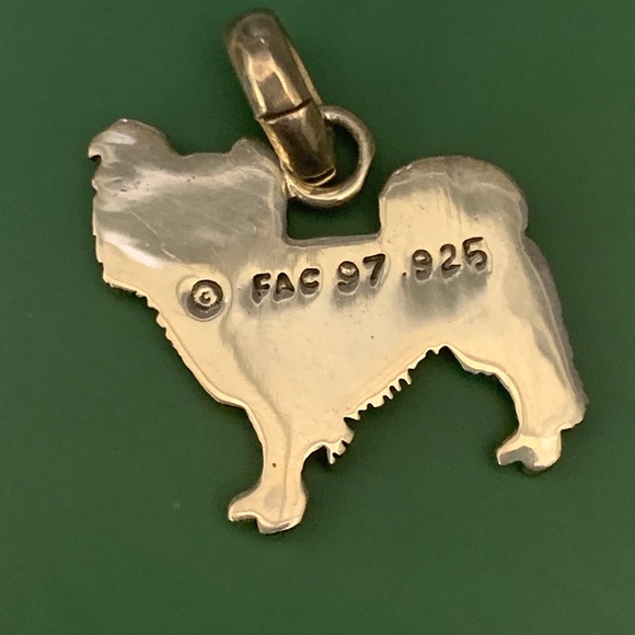 fine Arf | Jewelry | 925 Papillon Dog Sterling Silver Jewelry Charm ...